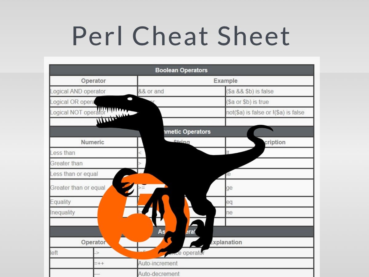 Perl Cheat Sheet Updated For 2024 From Functions To Cl Commands