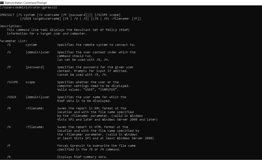 GPResult Command: Learn How to Use it to Check Group Policy