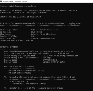GPResult Command: Learn How to Use it to Check Group Policy