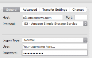 Guide to FTP/SFTP access to an Amazon S3 Bucket